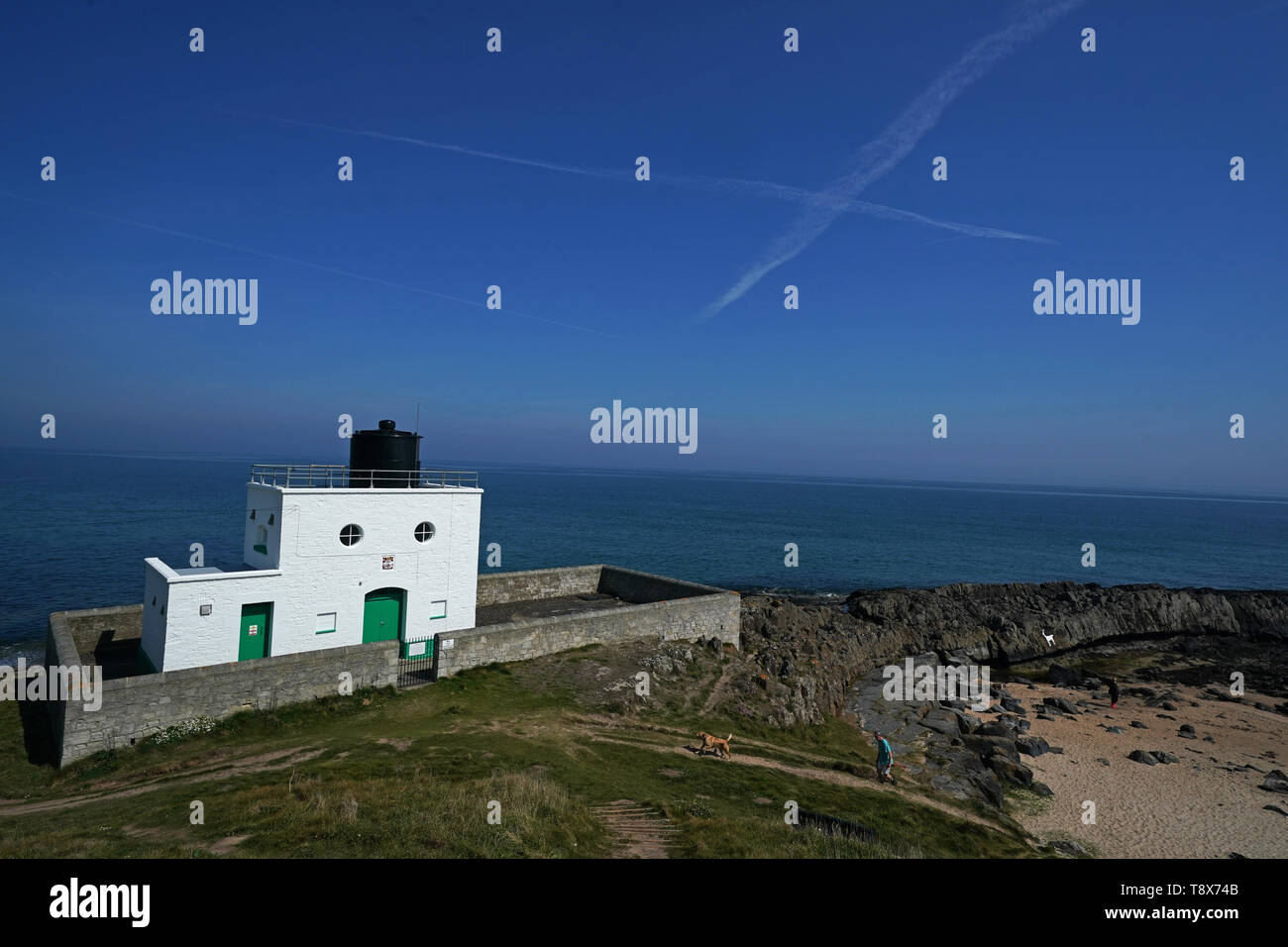 Bamburgh Lighthouse in Northumberland Stock Photo - Alamy