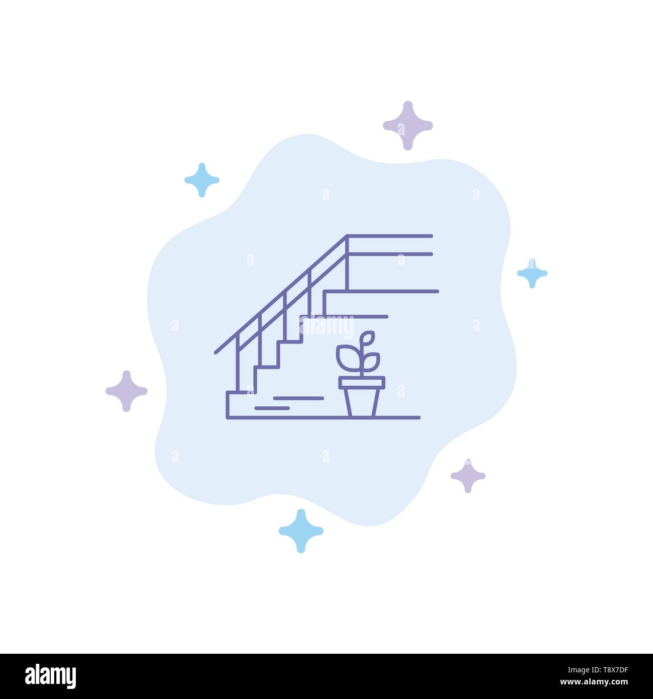 Stair railing Stock Vector Images - Alamy