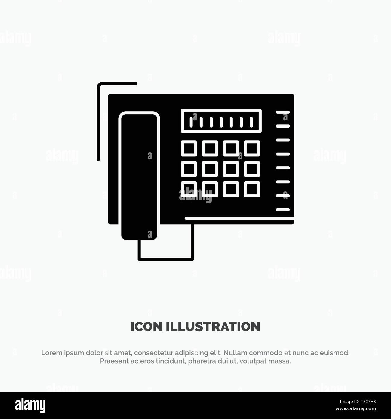 Glyph number Stock Vector Images - Alamy