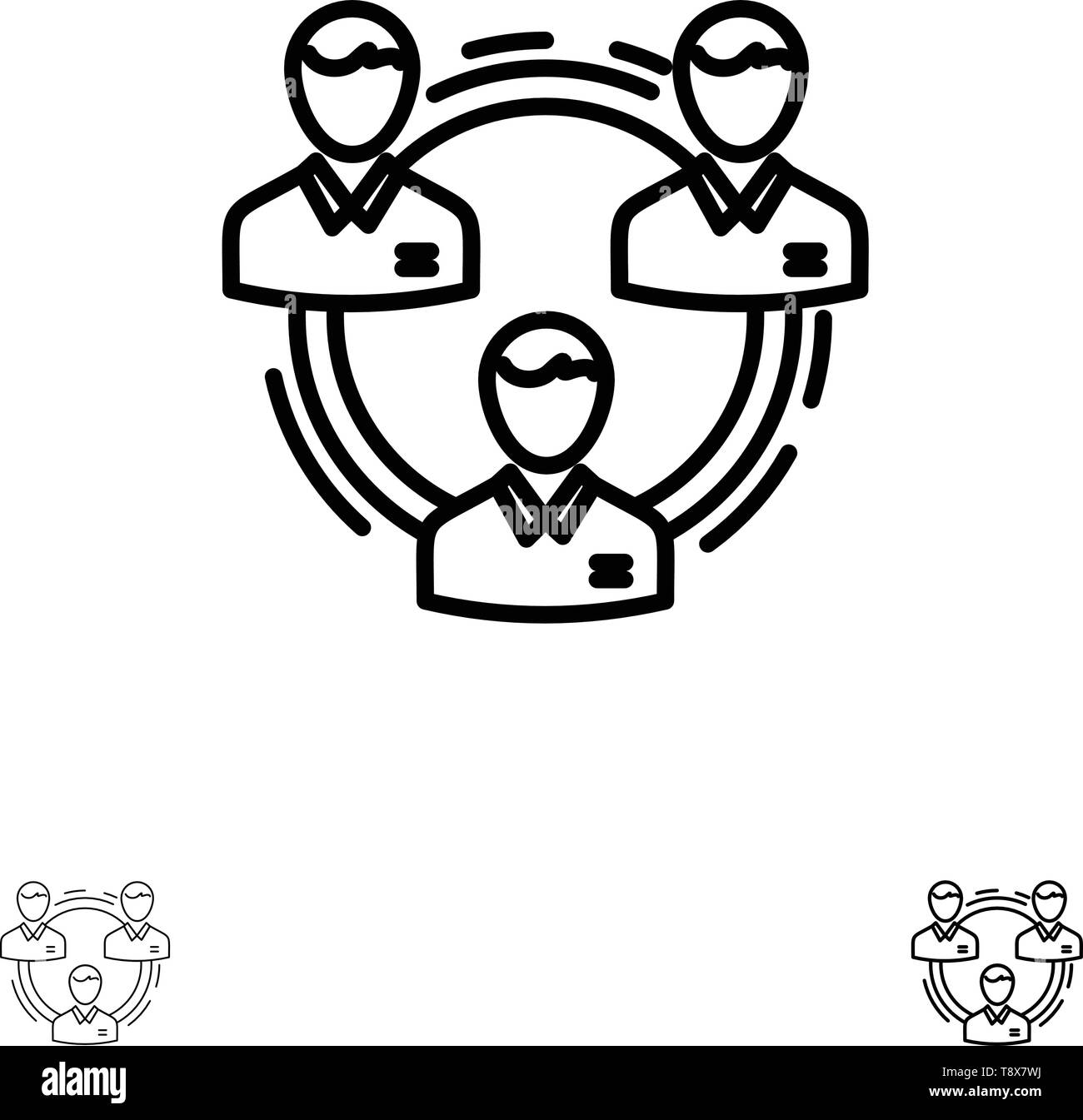 People pyramid vector concept icon Black and White Stock Photos ...