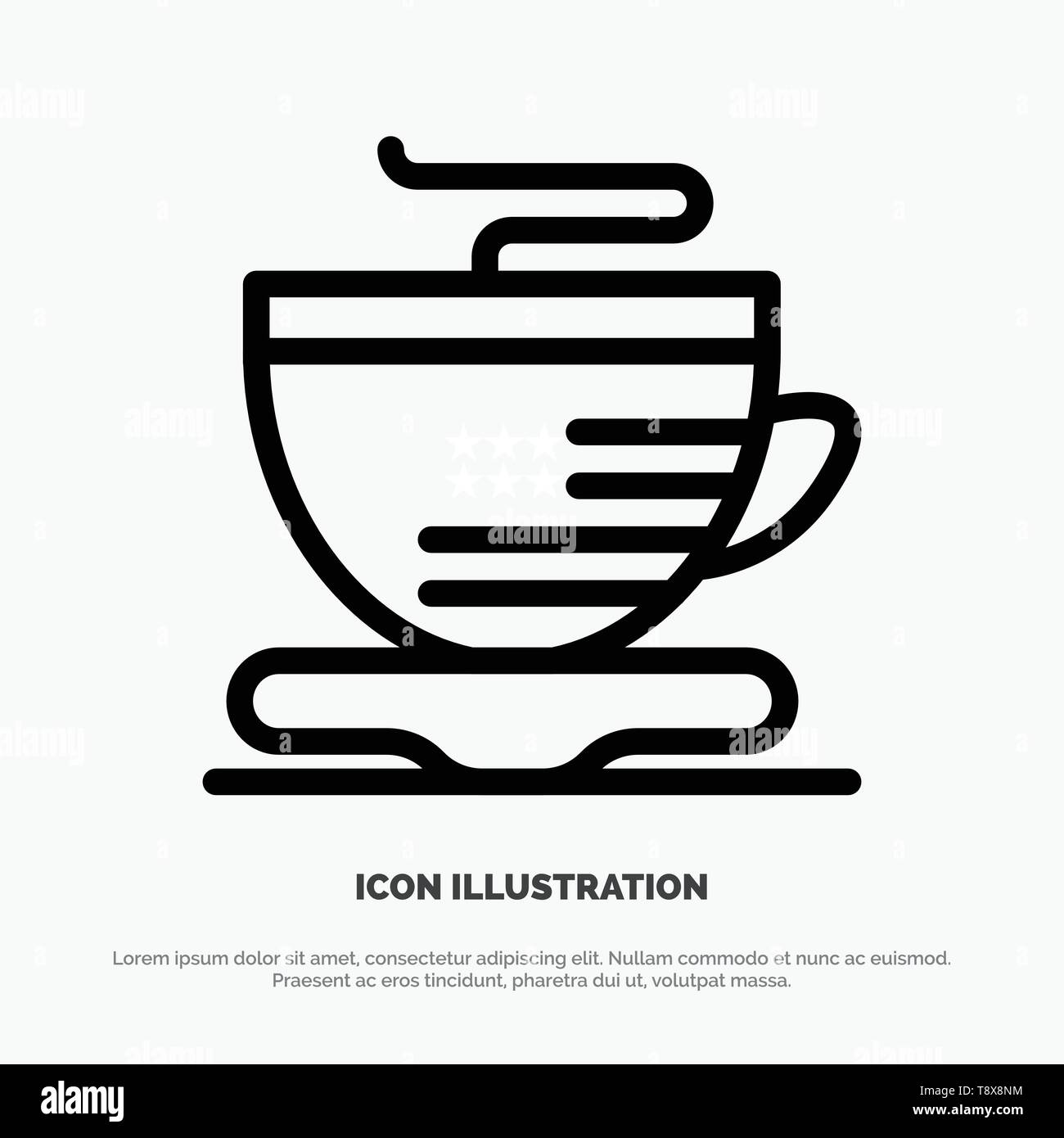 Vintage female coffee Stock Vector Images - Alamy