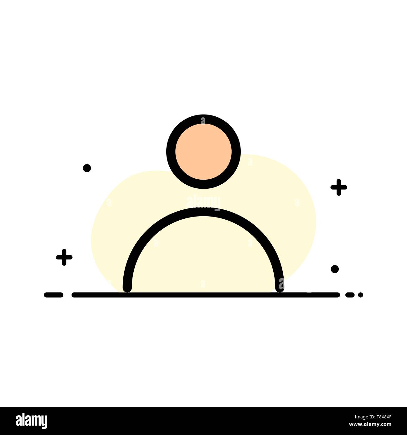 Personal, Personalization, Profile, User Business Flat Line Filled Icon ...