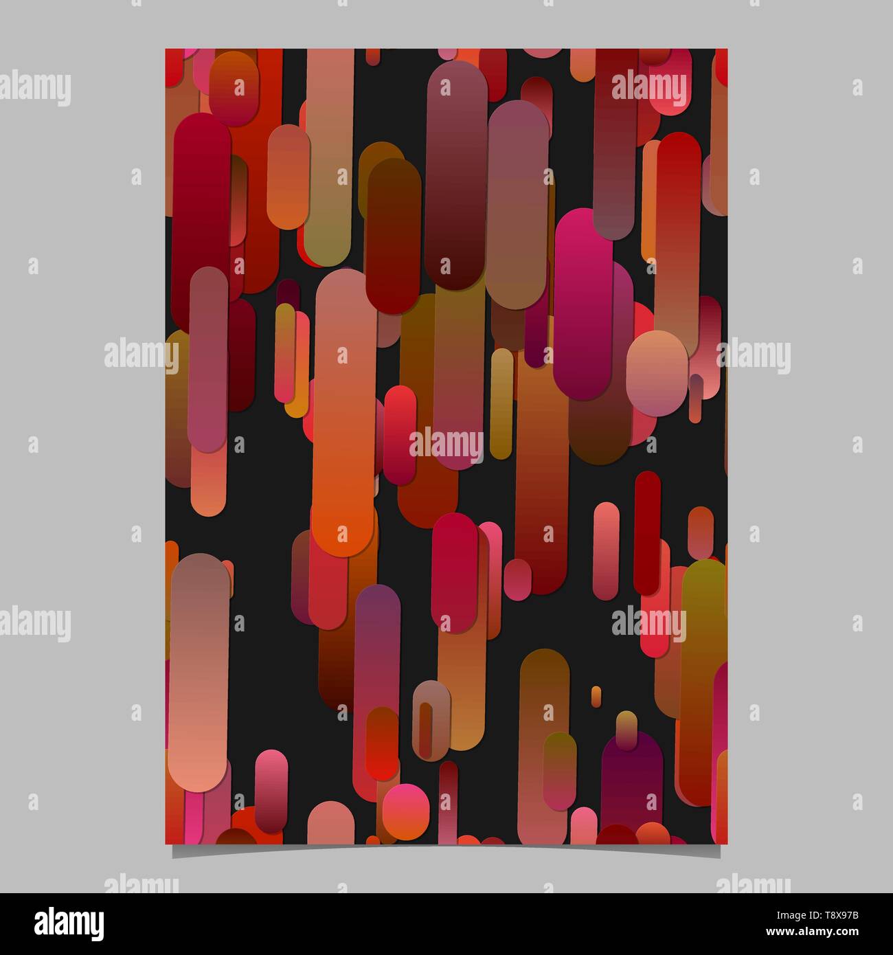 Maroon trendy abstract gradient stripe pattern card background - vector ...