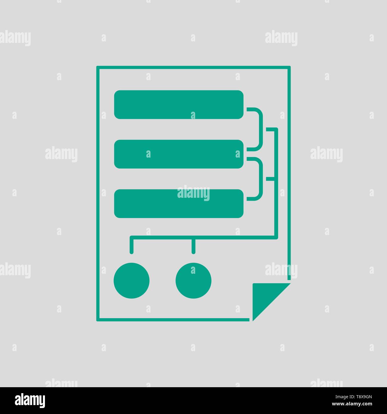 Code Map Icon. Green on Gray Background. Vector Illustration Stock ...