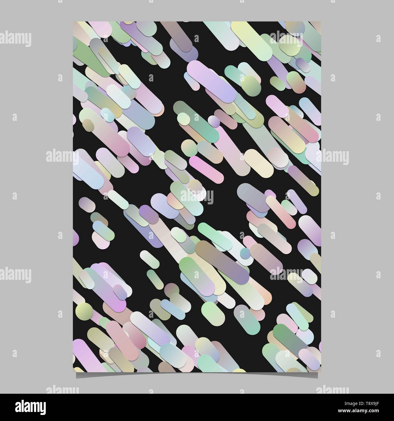 Colorful modern diagonal gradient rounded stripe pattern poster background template Stock Vector ...