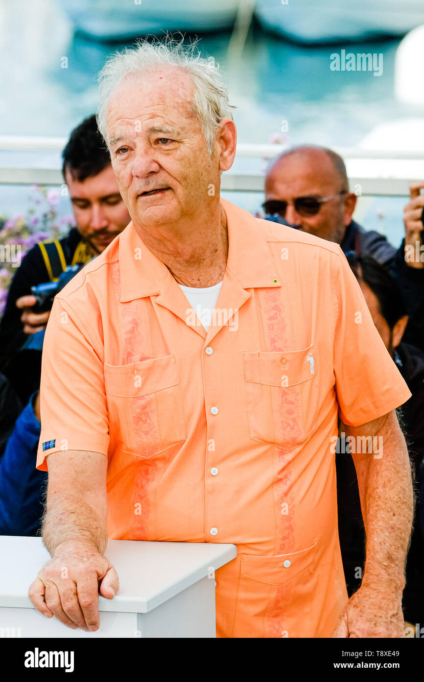 Cannes, France. 15th May, 2019. Bill Murray poses at a photocall for ...