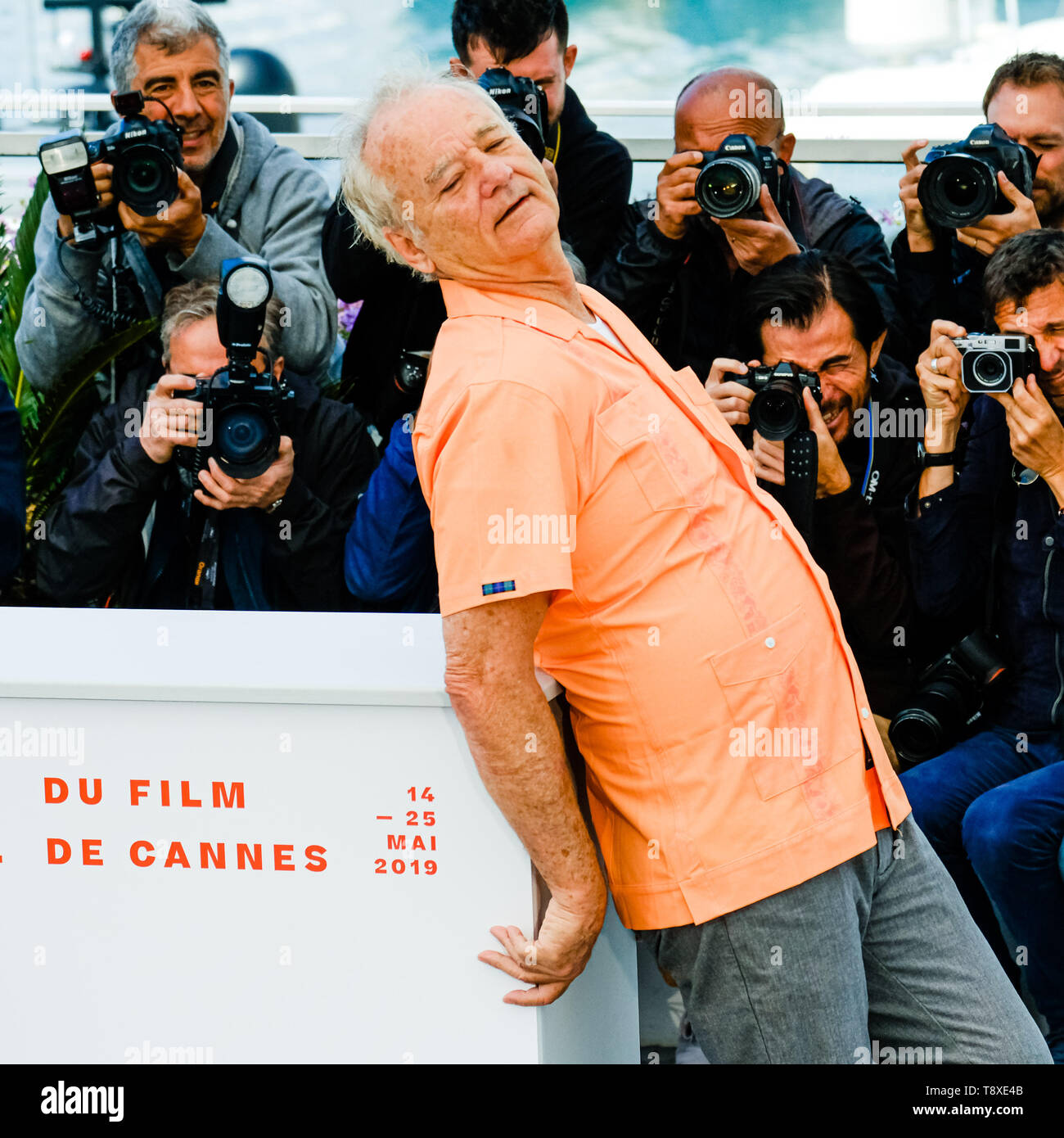 Cannes, France. 15th May, 2019. Bill Murray poses at a photocall for ...