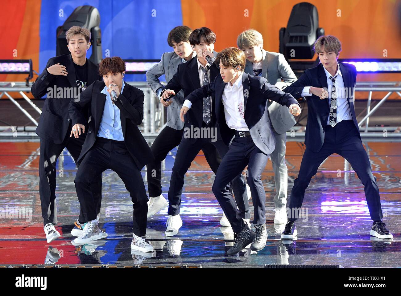 New York, NY, USA. 15th May, 2019. BTS on stage for BTS Performs on ...