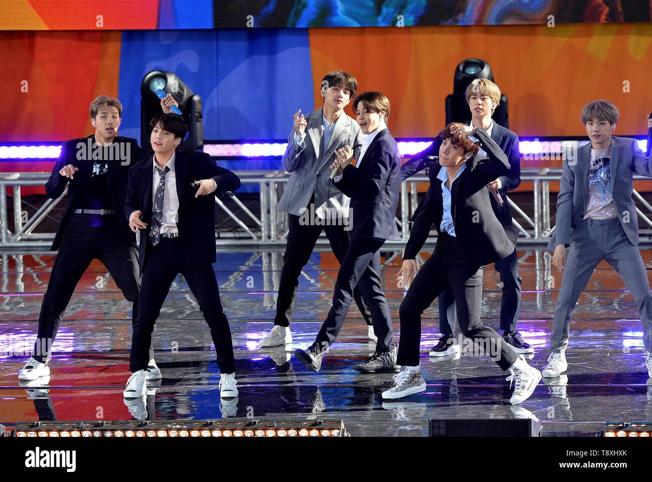 New York, NY, USA. 15th May, 2019. BTS on stage for BTS Performs on ...
