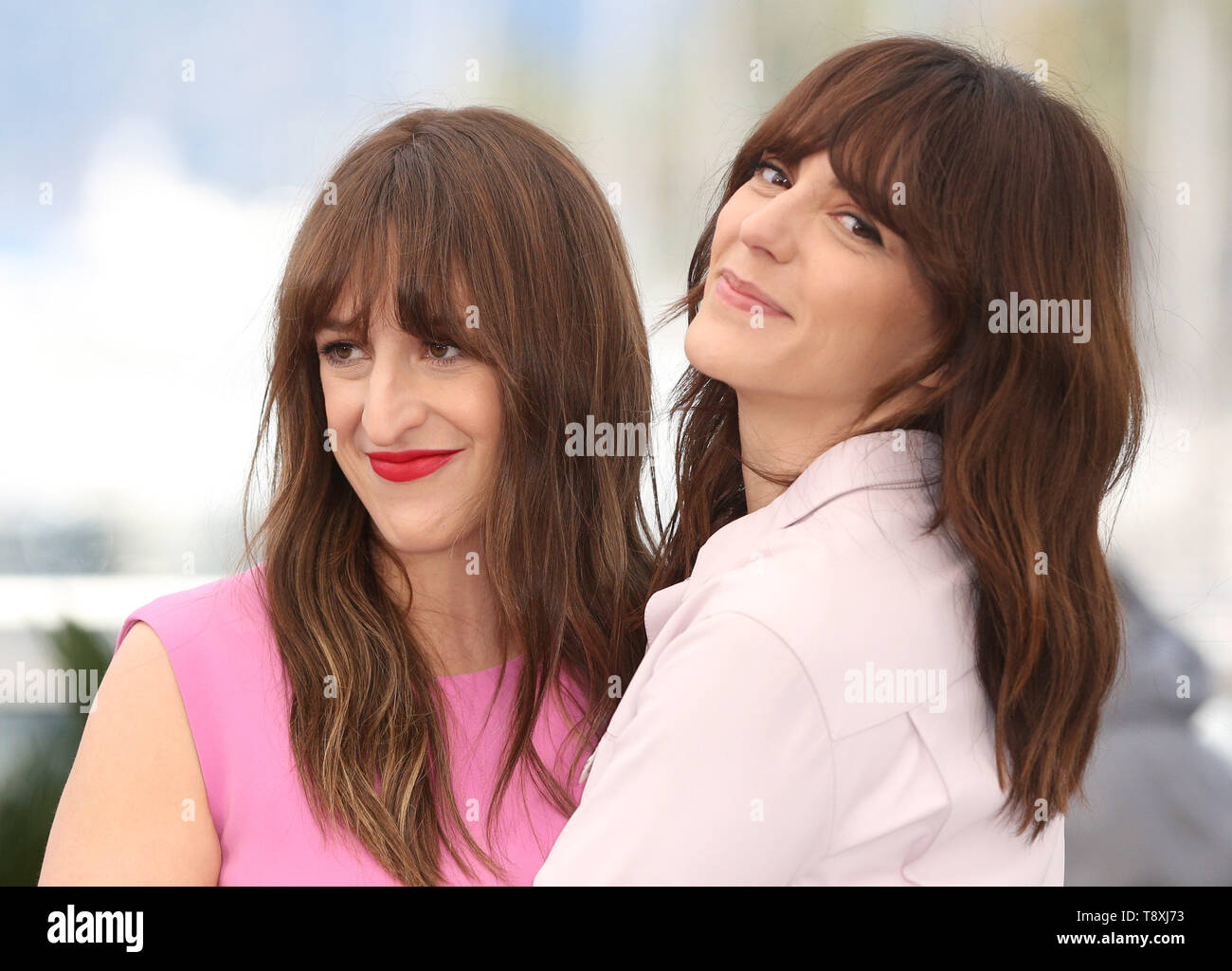 Cannes, France. 15th May, 2019. Actress Anne-Elizabeth Bosse (L) and ...