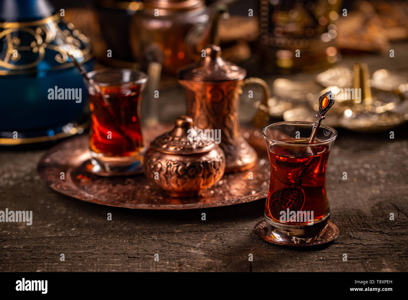 Copper tea glass hi-res stock photography and images - Alamy