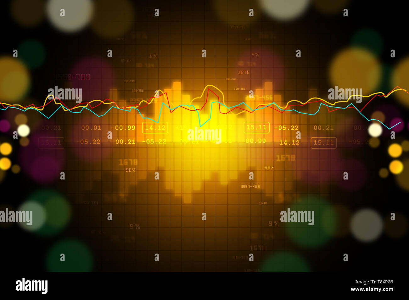 Stock exchange graph Stock Photo - Alamy