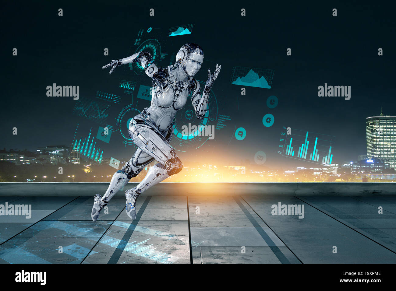 Cyborg city hi-res stock photography and images - Alamy