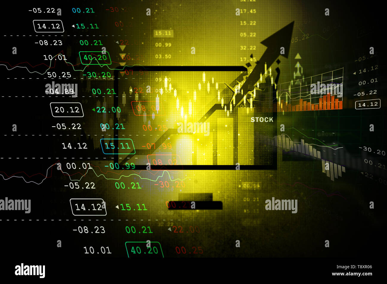 Stock market business graph Stock Photo - Alamy