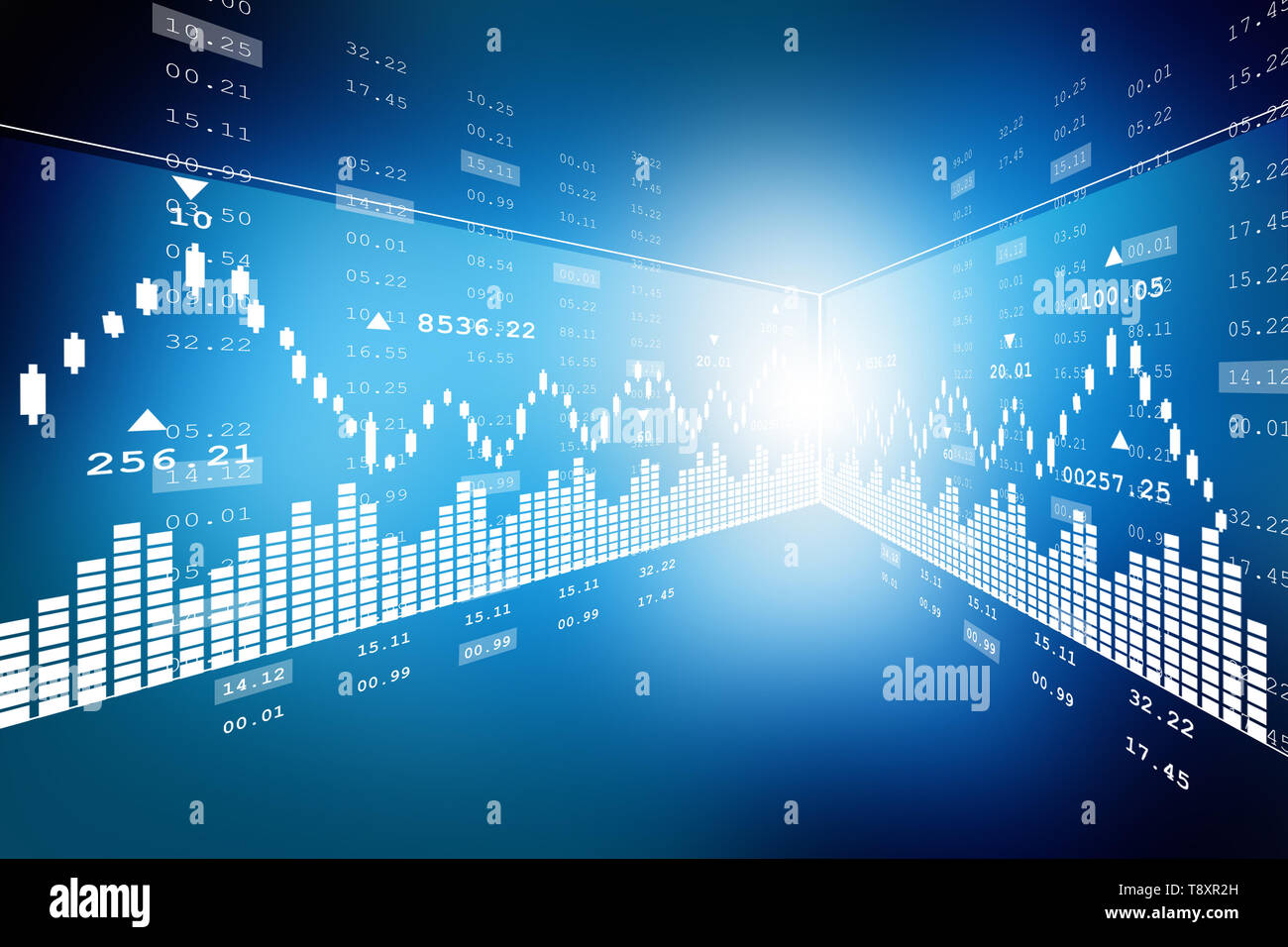 Stock market graph analysis Stock Photo - Alamy