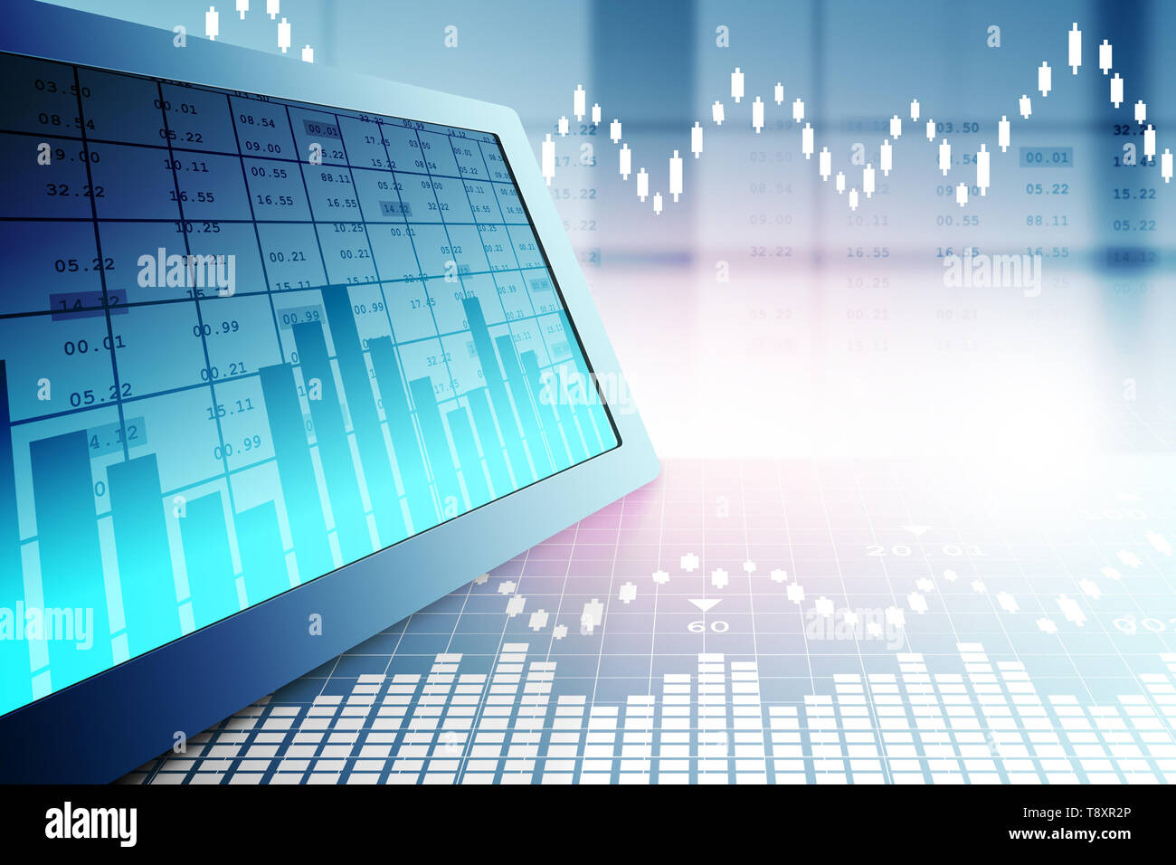 Stock market graph analysis Stock Photo - Alamy