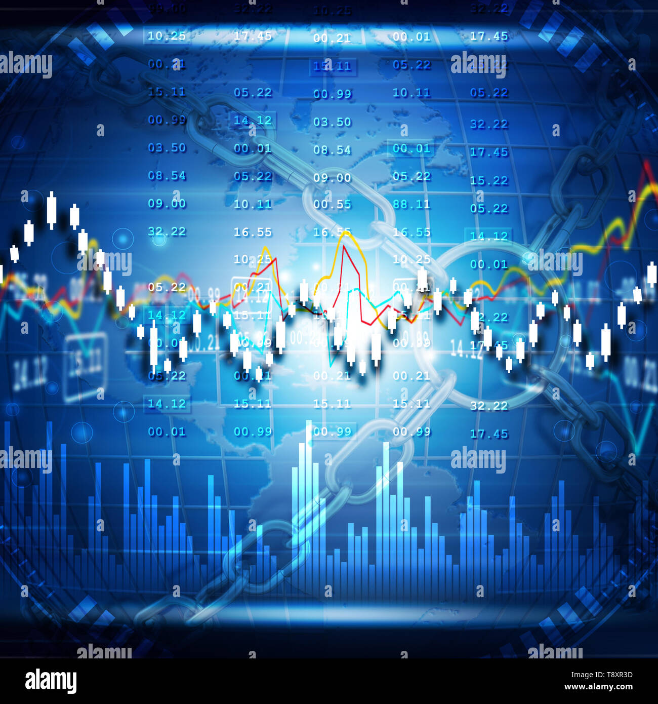 Stock market graph analysis Stock Photo - Alamy