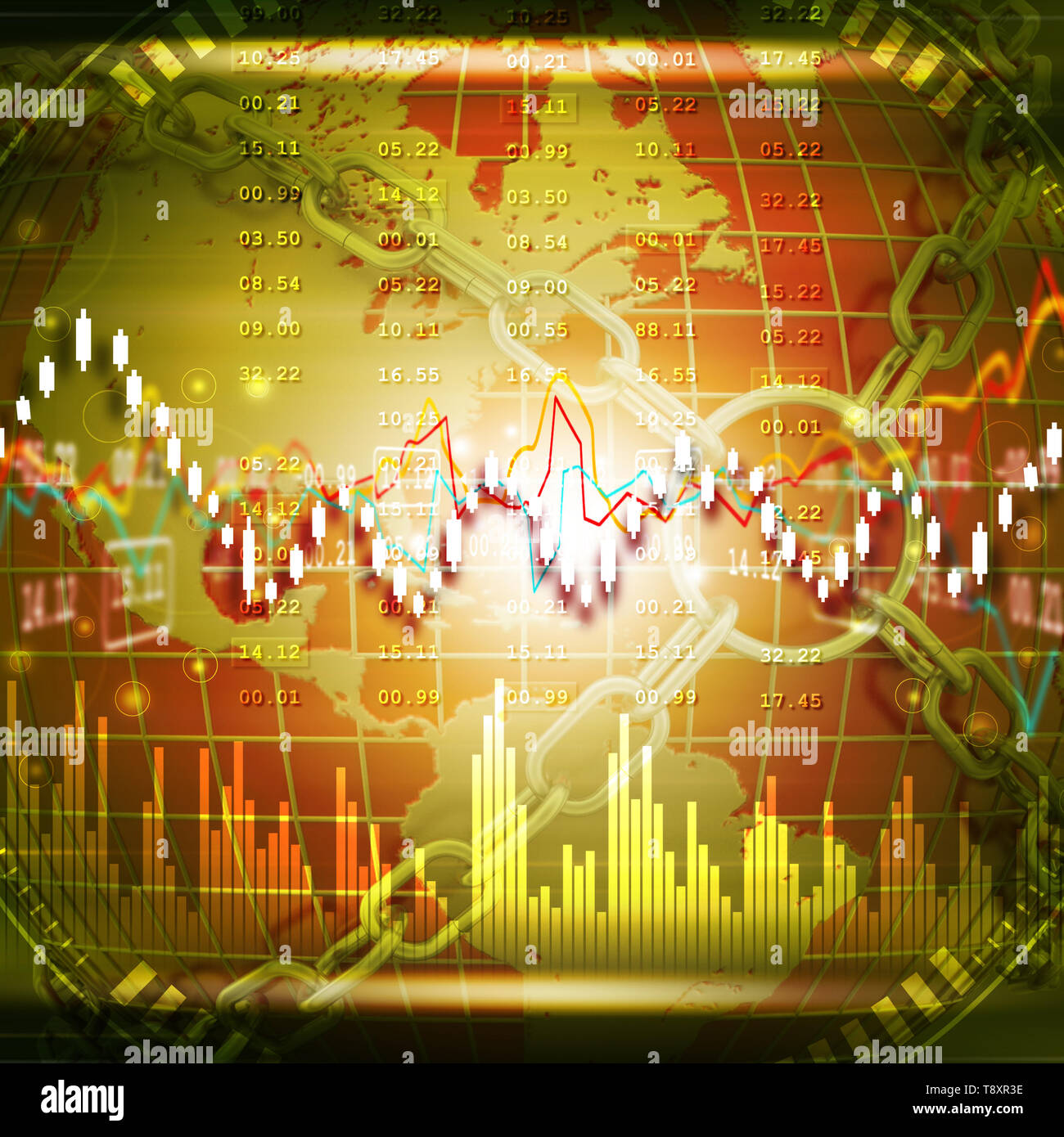Stock market graph analysis Stock Photo - Alamy