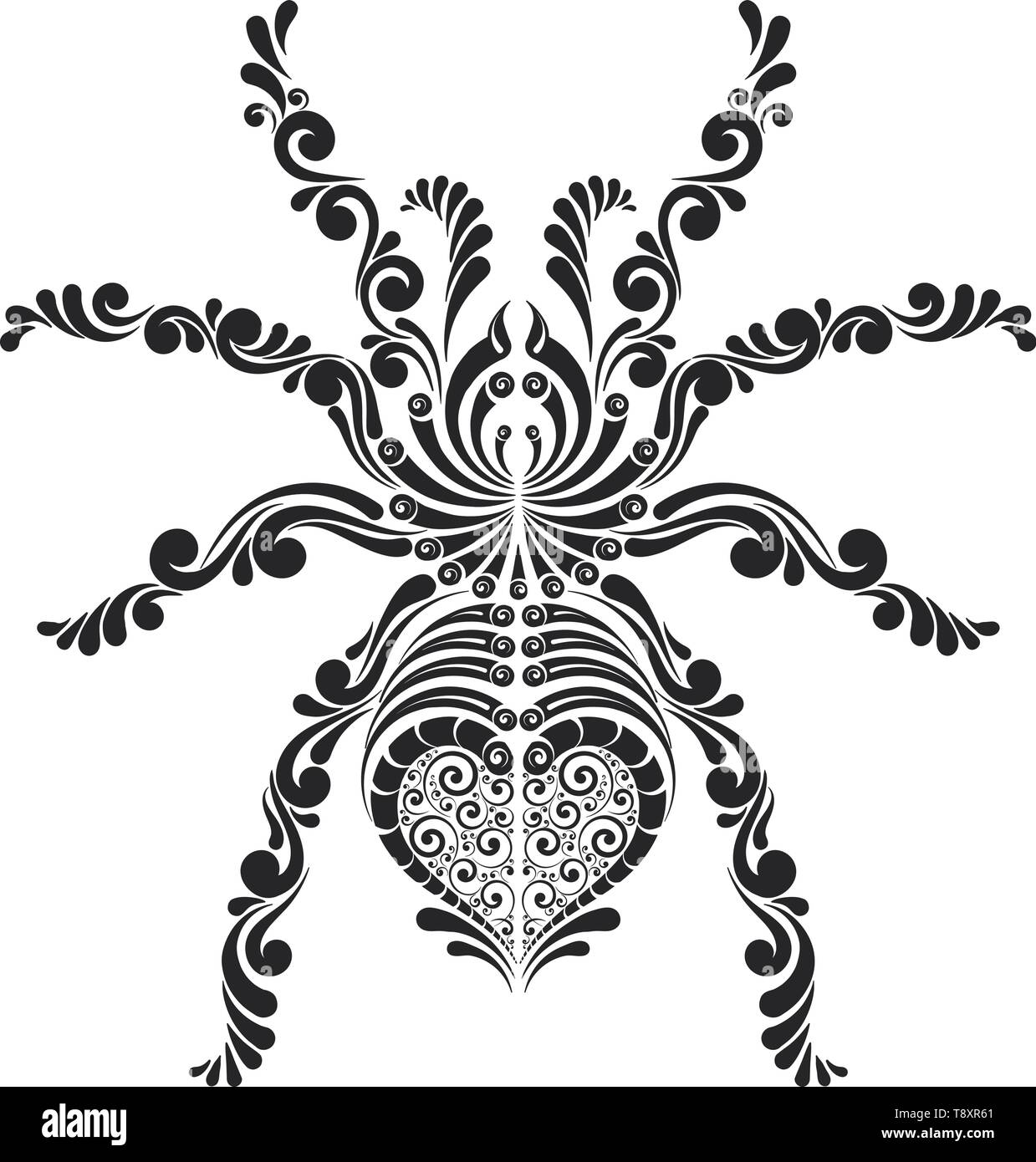 Hand spider tattoo Cut Out Stock Images & Pictures - Alamy