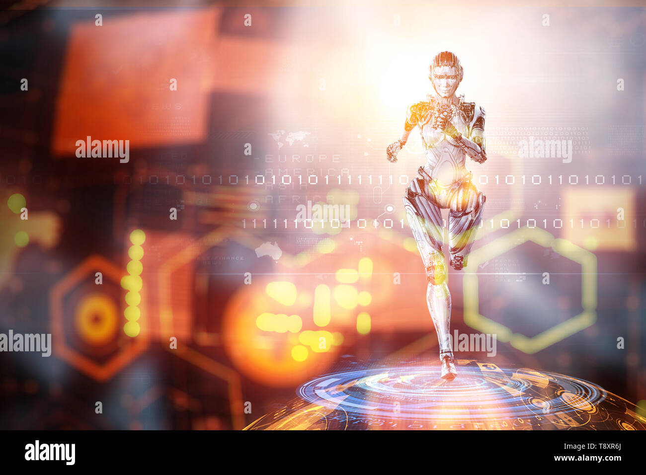 Cyborg woman futuristic hi-res stock photography and images - Alamy