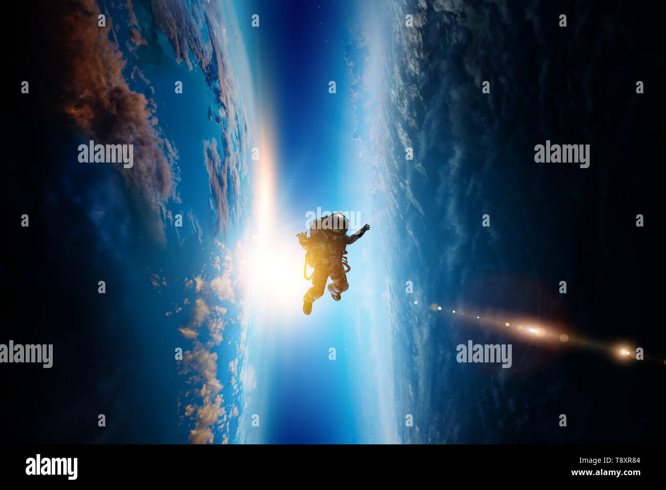 Human in space hi-res stock photography and images - Alamy