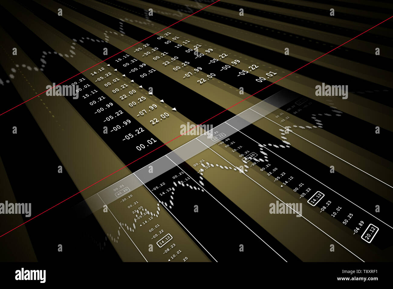 Stock market graph analysis Stock Photo - Alamy
