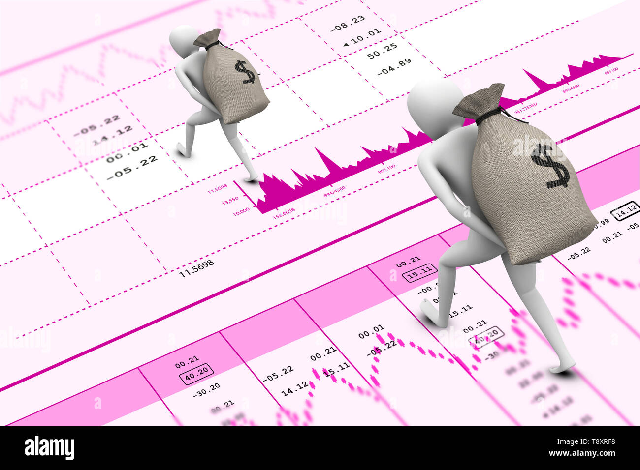 Business man with money bag Stock Photo - Alamy