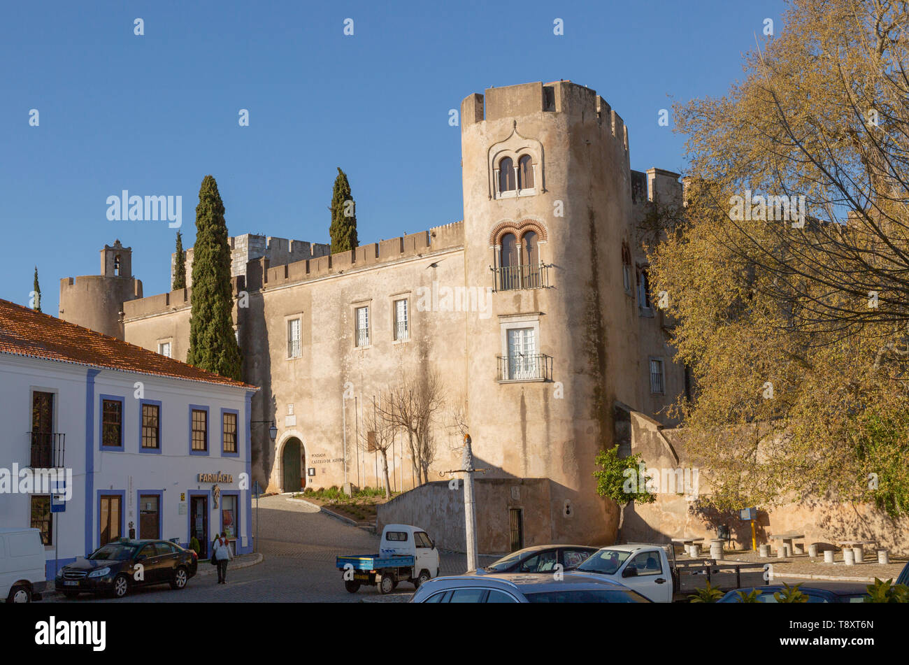 Hotel tourist accommodation in former castle Pousada Castelo de Altivo ...