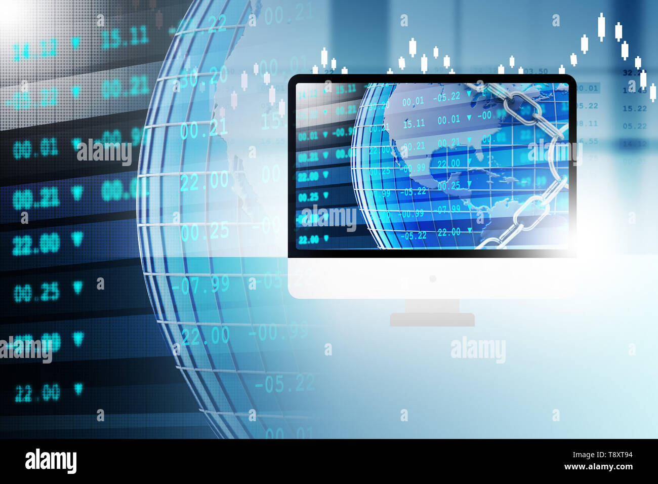 Stock market graph analysis Stock Photo - Alamy
