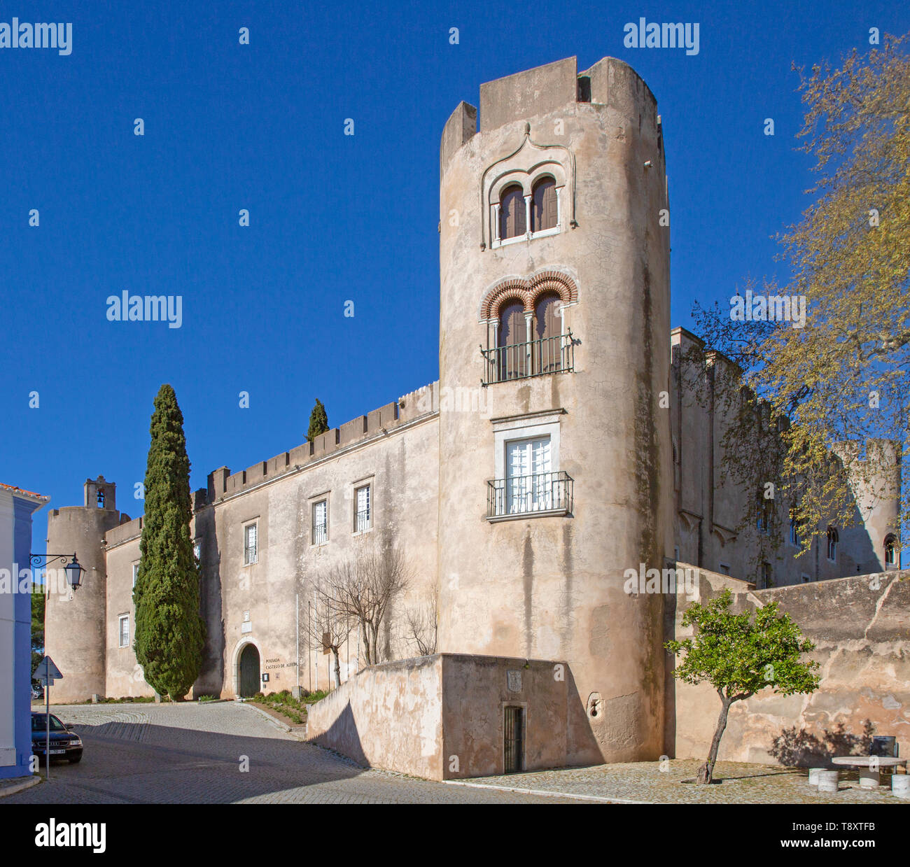 Hotel tourist accommodation in former castle Pousada Castelo de Altivo ...