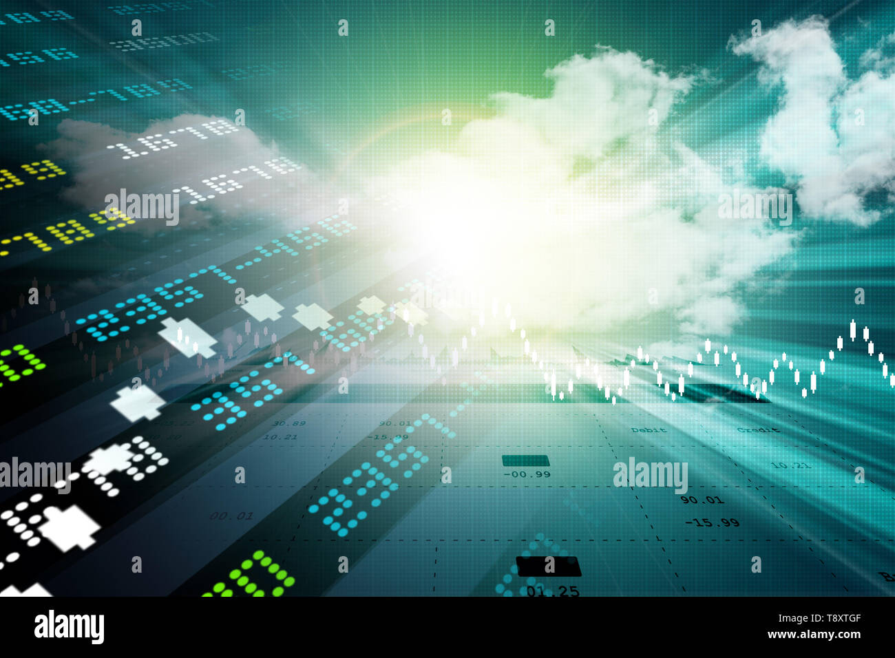 Stock market graph analysis Stock Photo - Alamy