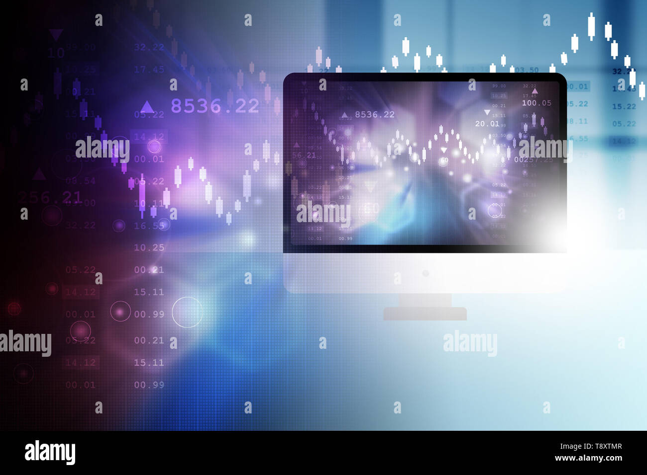 Stock market graph analysis Stock Photo - Alamy