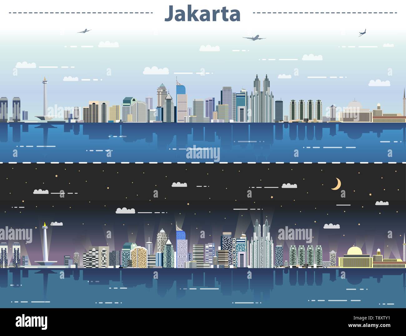 Jakarta vector vectors hi-res stock photography and images - Alamy