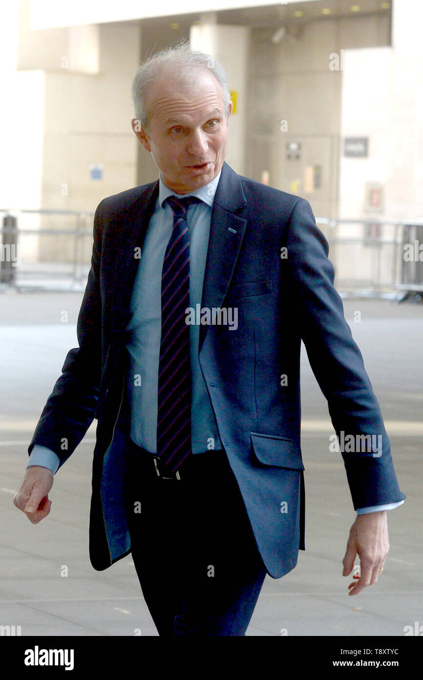 Gerald Batten MP and David Lidington MP arrive at The BBC Broadcasting ...