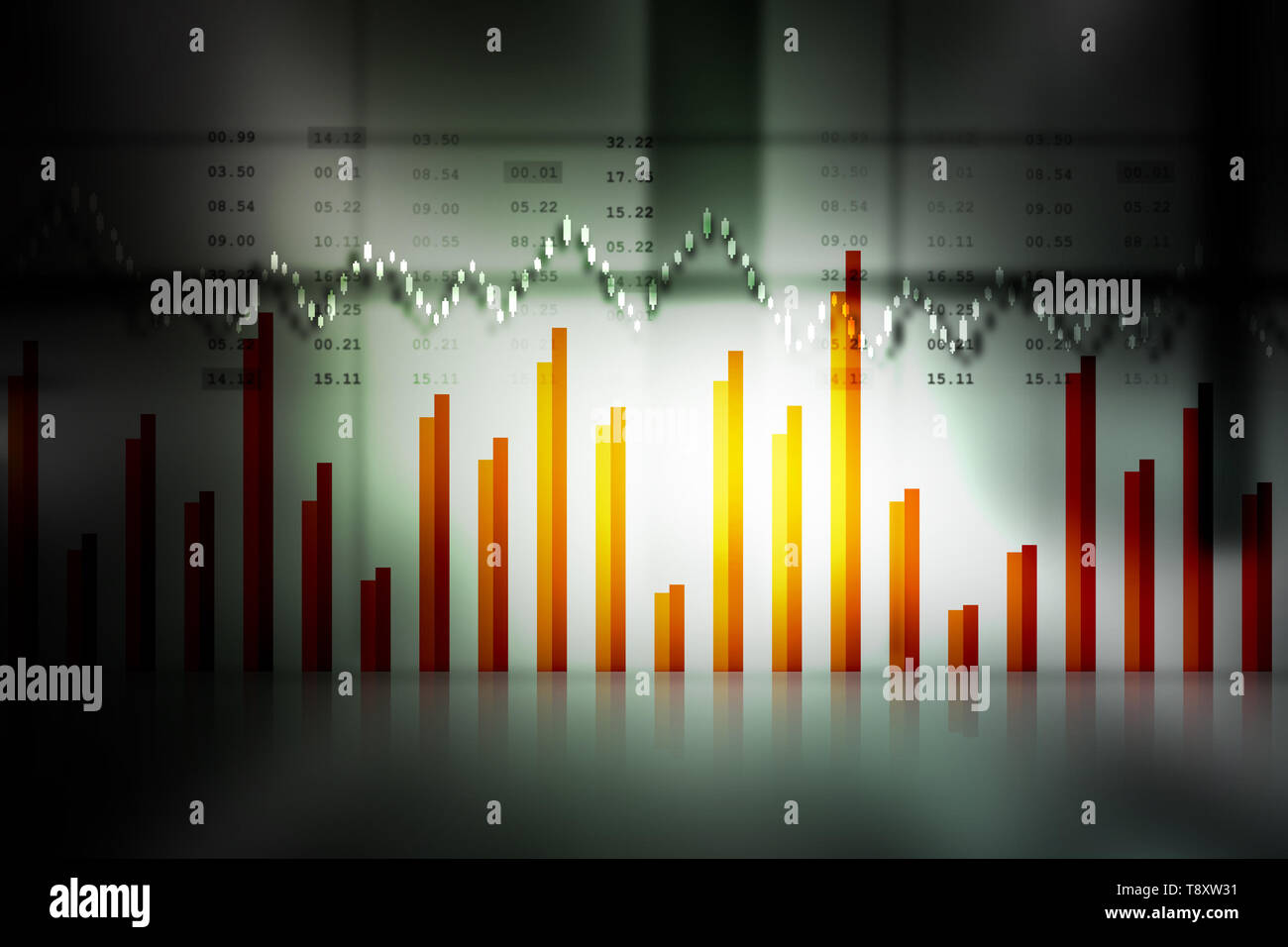 Stock market graph analysis Stock Photo - Alamy