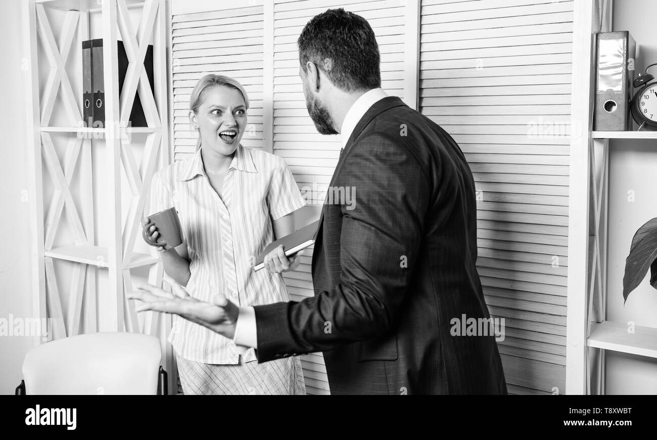 Friendly employee Black and White Stock Photos & Images - Alamy