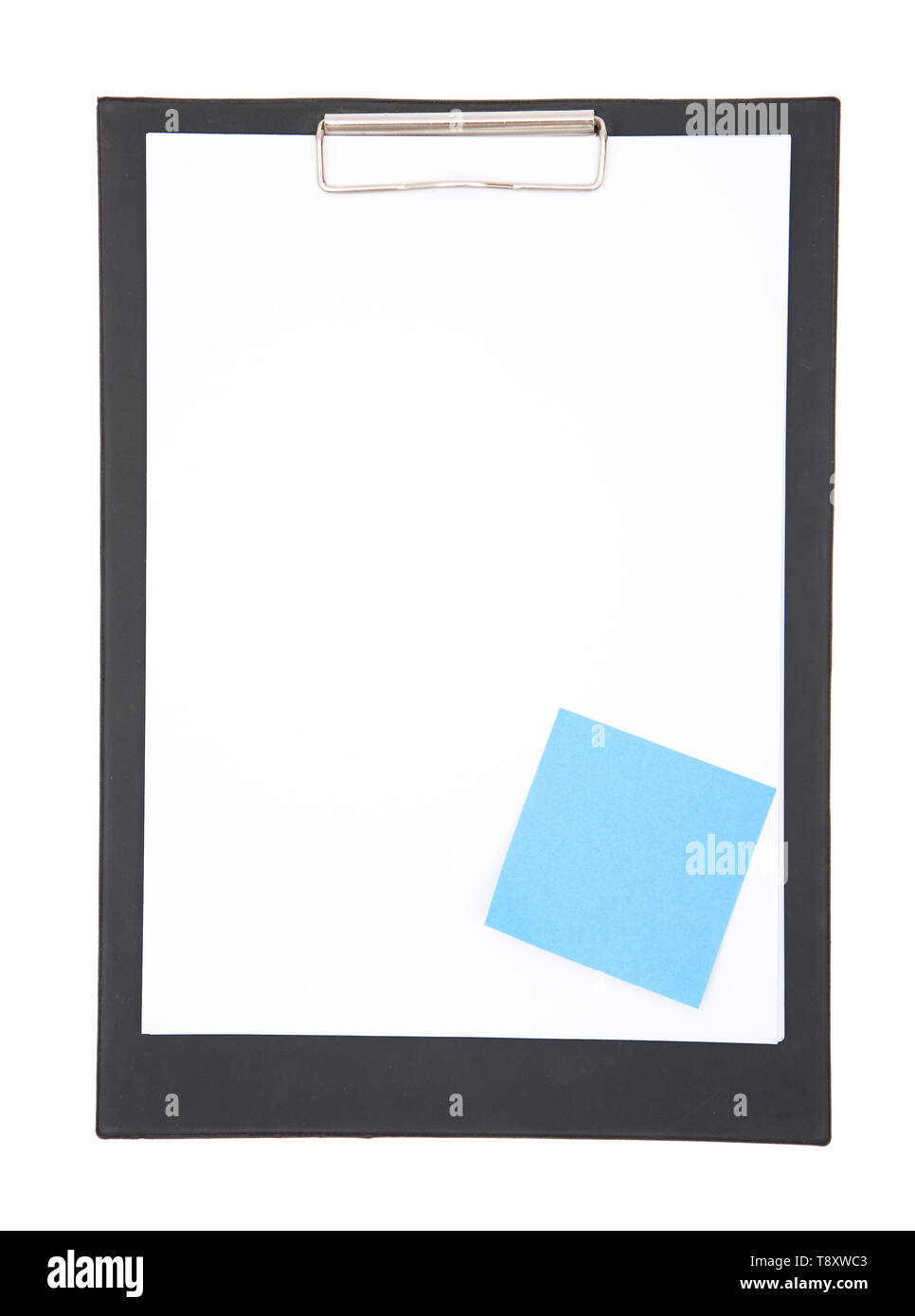 blank clipboard on white background, space for messages Stock Photo - Alamy