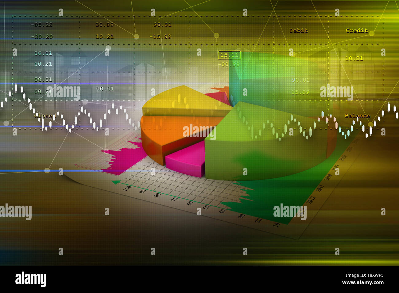 Percentages pie chart hi-res stock photography and images - Alamy