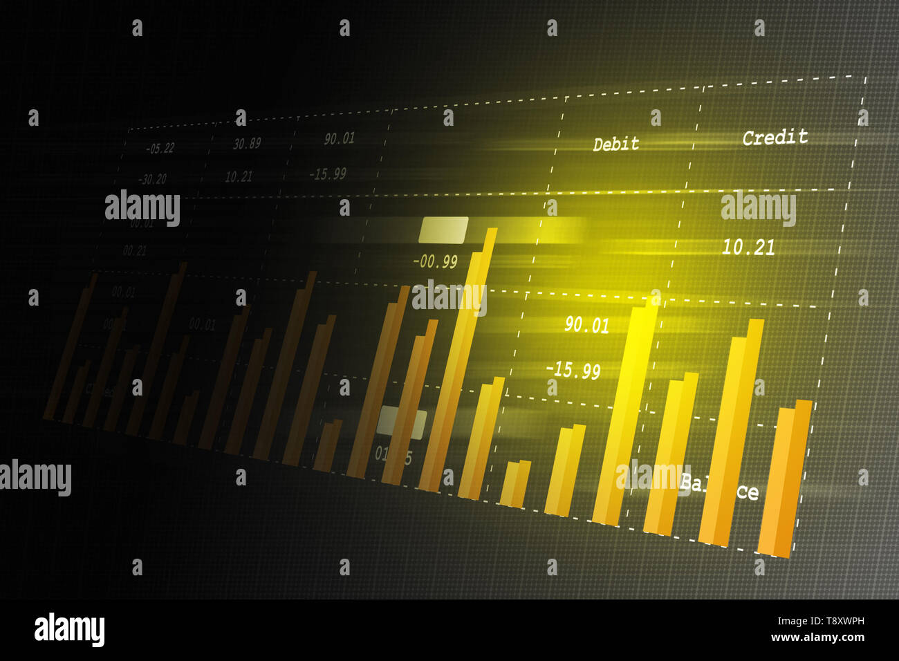 Sales growth graph in stock market Stock Photo - Alamy