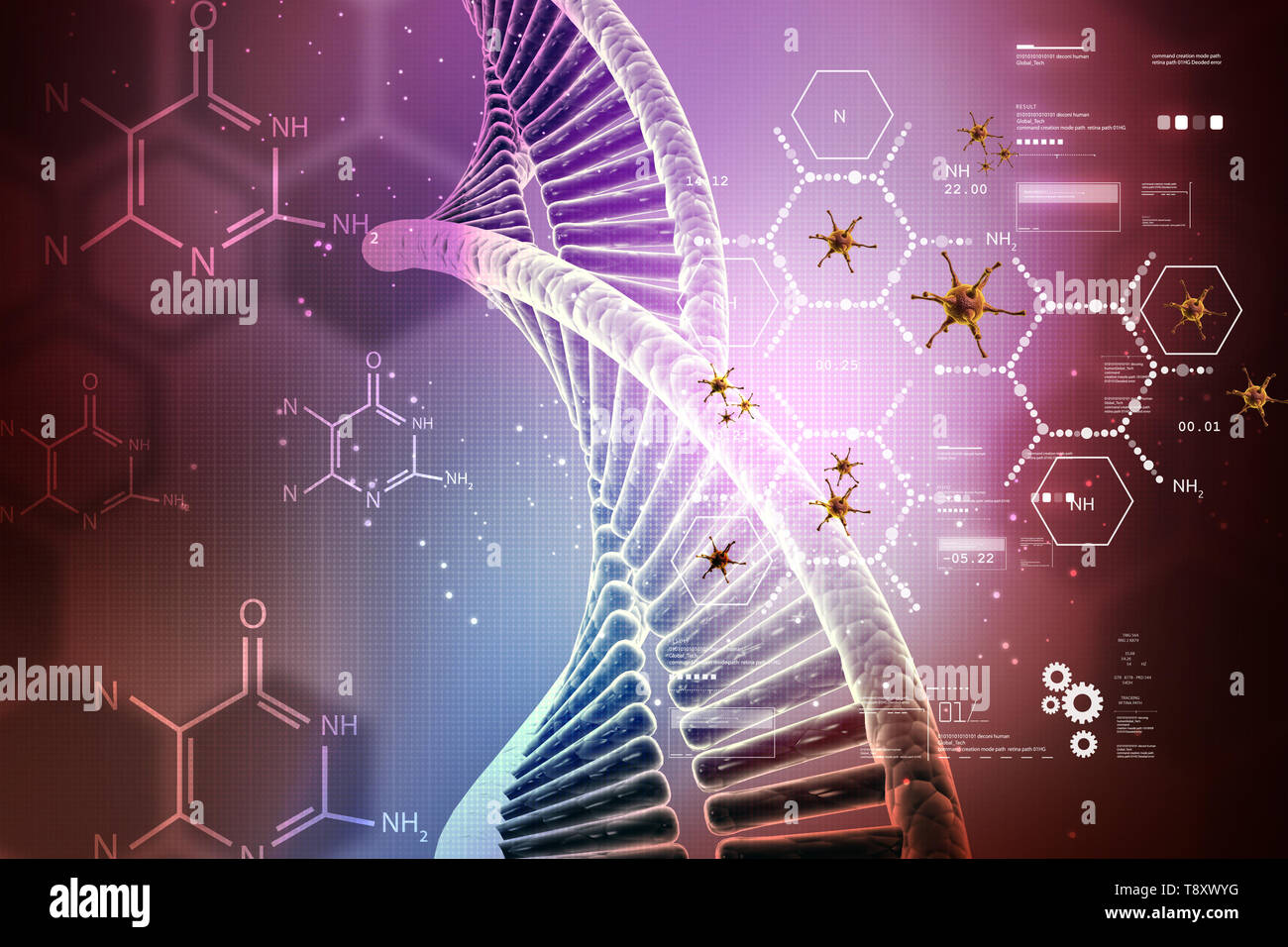 Electron microscope dna hi-res stock photography and images - Alamy