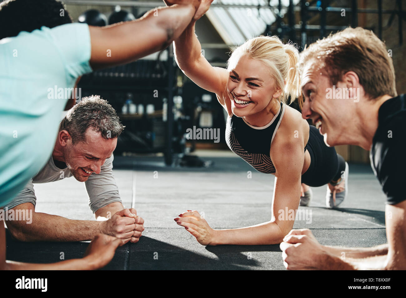 Black couple working out together hi-res stock photography and images ...