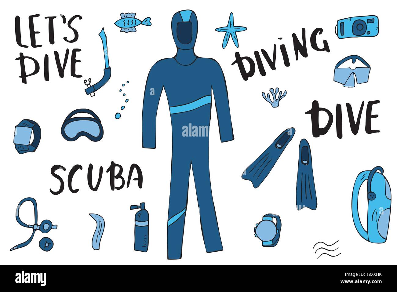 Dive and watch Stock Vector Images - Alamy