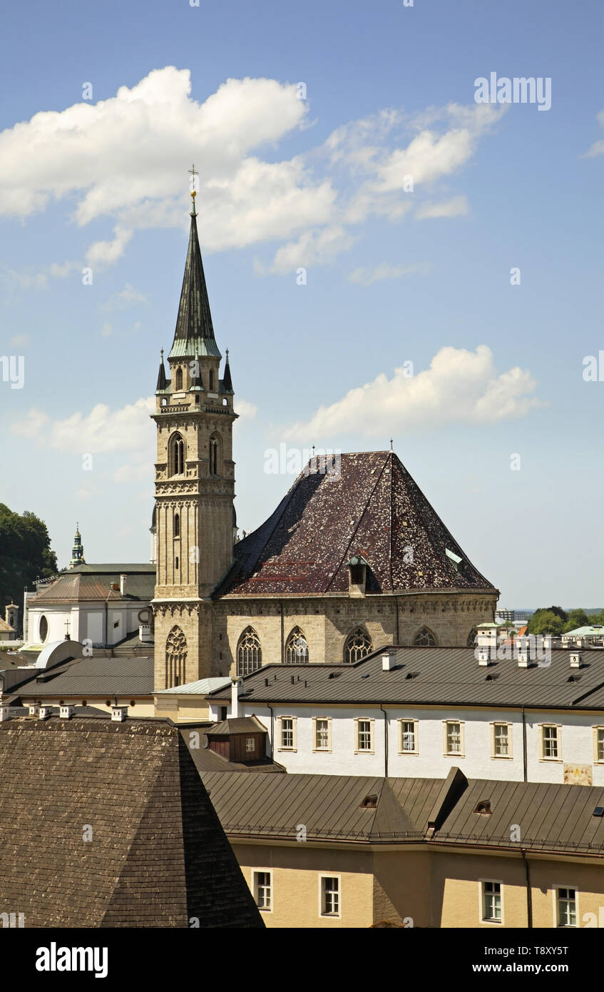 Franciscan Church in Salzburg. Austria Stock Photo - Alamy
