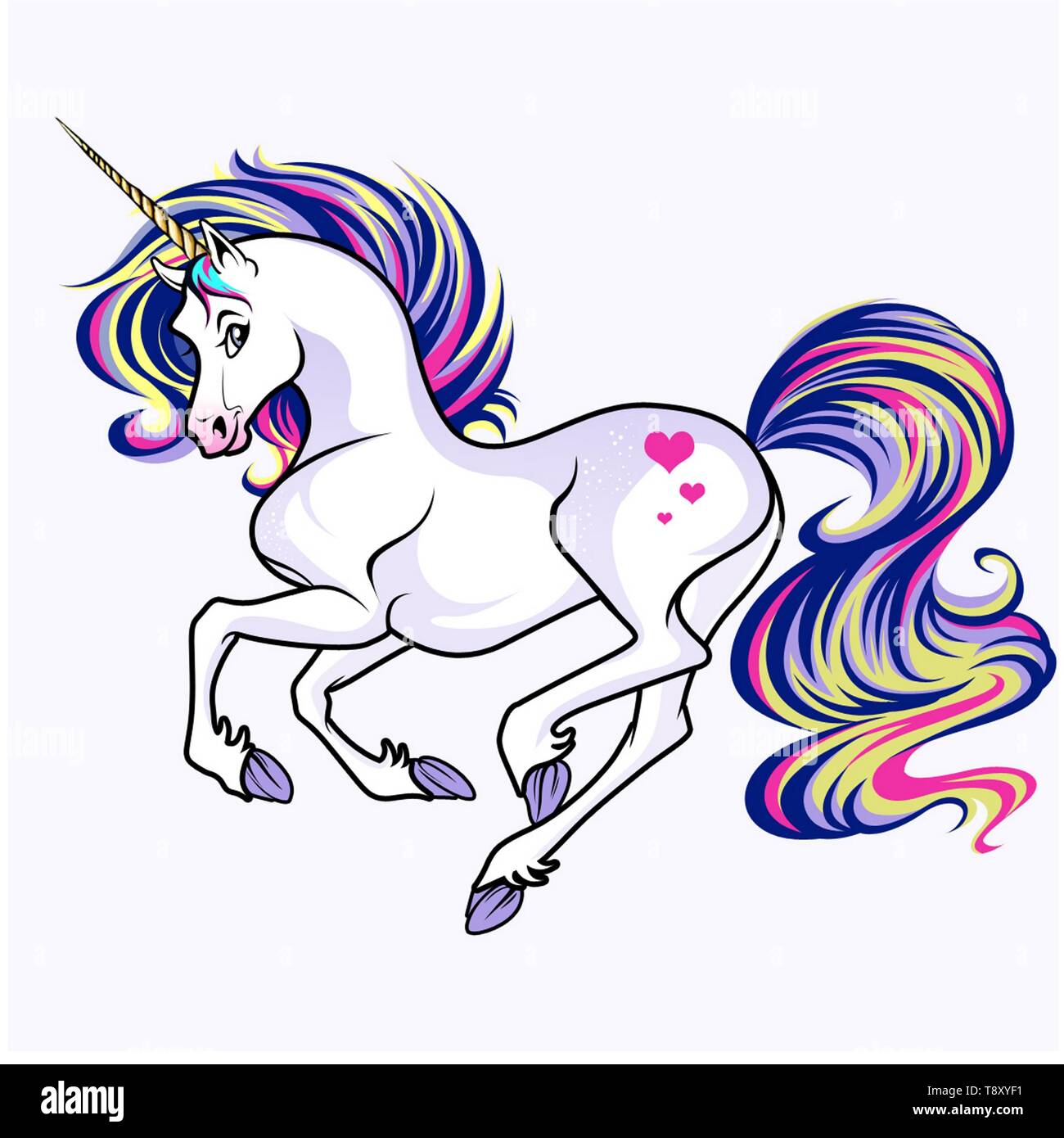 Beautiful moon rainbow Cut Out Stock Images & Pictures - Alamy