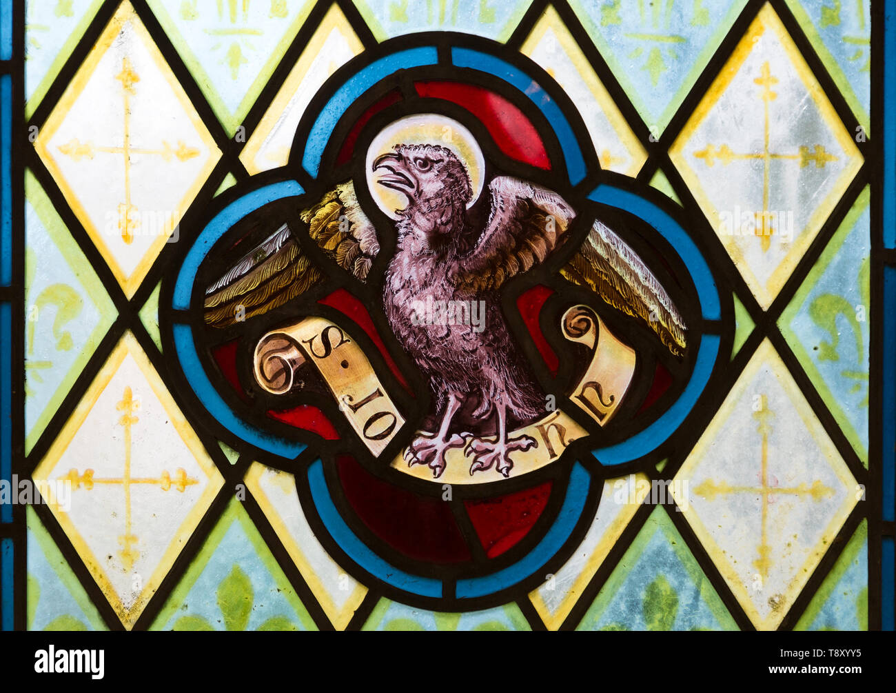 Eagle Symbol For John The Evangelist Stock Photos & Eagle Symbol For ...