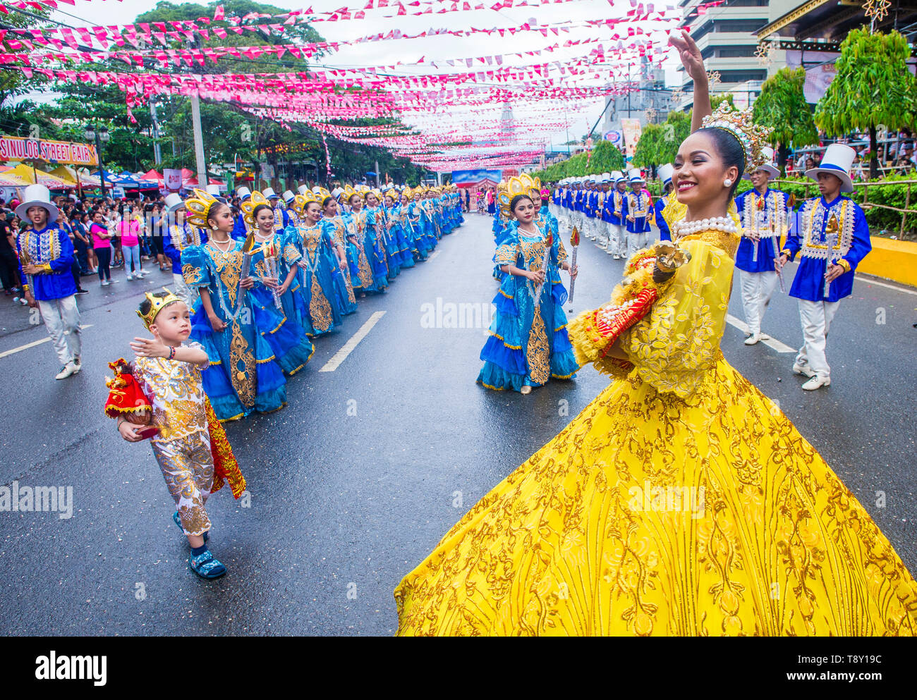 Cebu City Philippines Jan 20 Participants In The Sinulog Festival