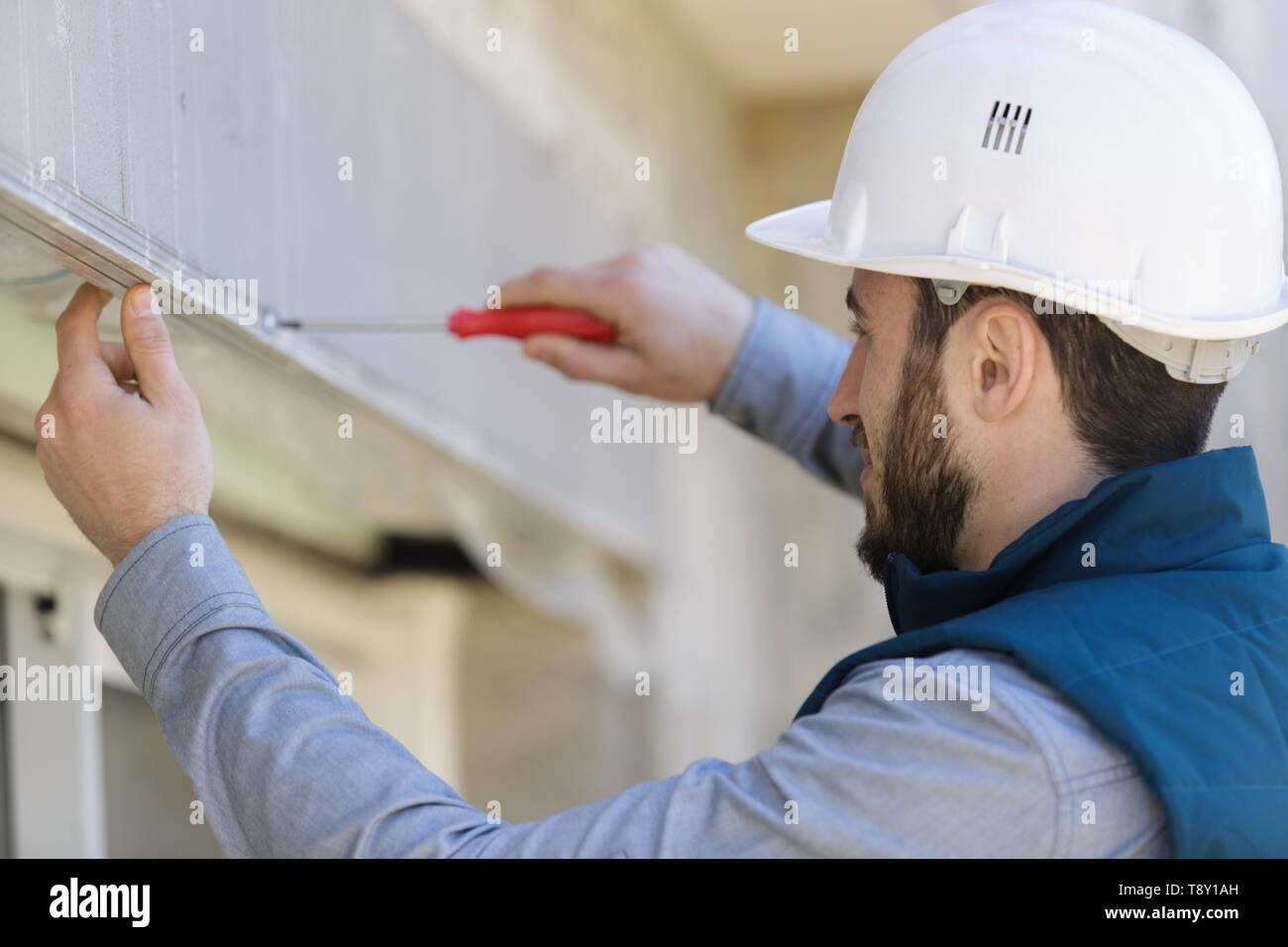 Screwing screw using a manual screwdriver hi-res stock photography and ...