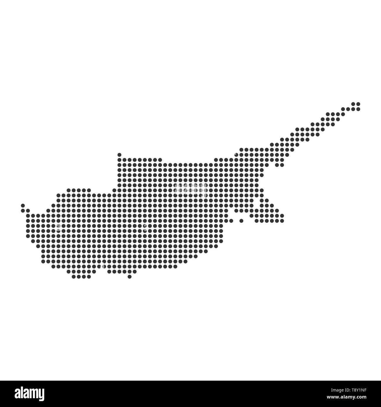 Simple outline map cyprus Black and White Stock Photos & Images - Alamy