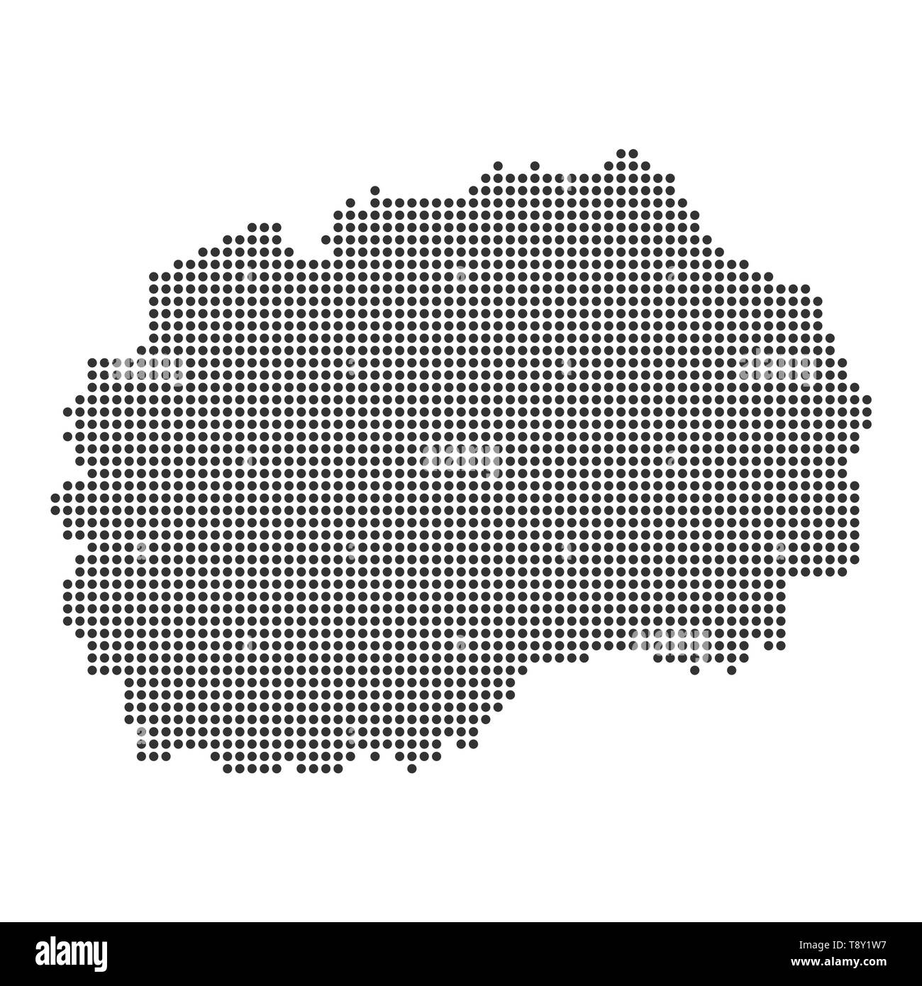 Map with dot - Macedonia . Template for your design Stock Vector Image ...