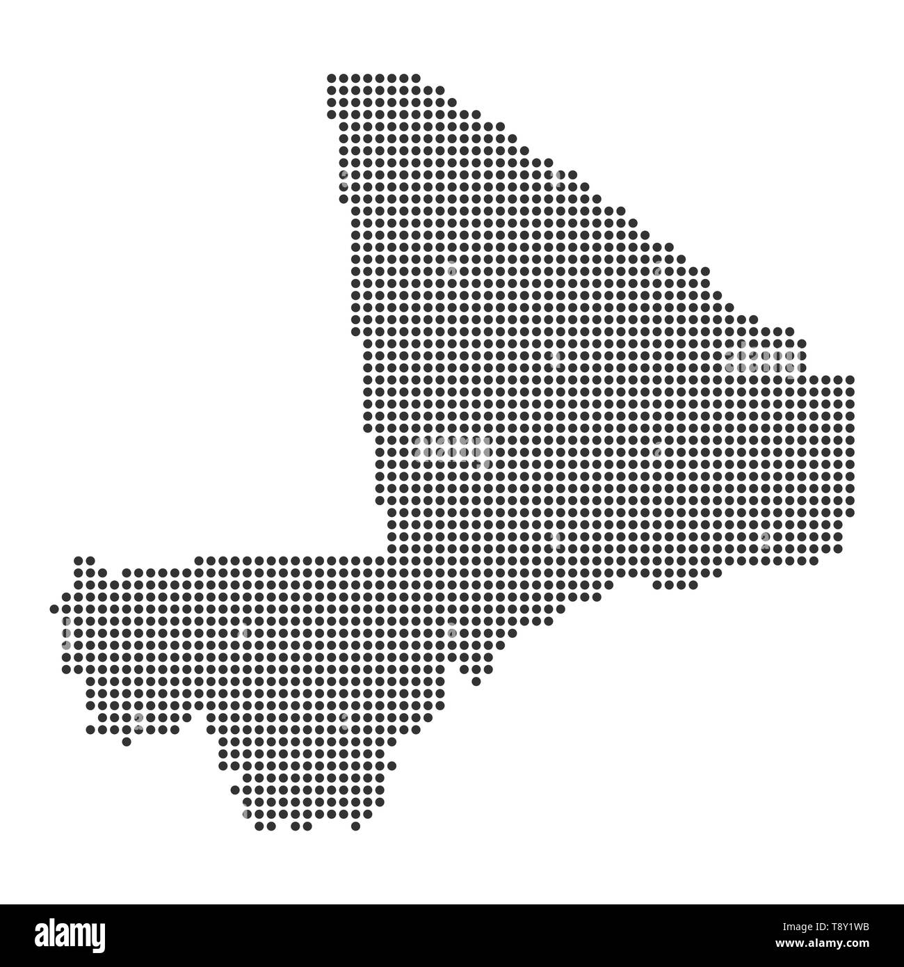 Map with dot - Mali . Template for your design Stock Vector Image & Art ...